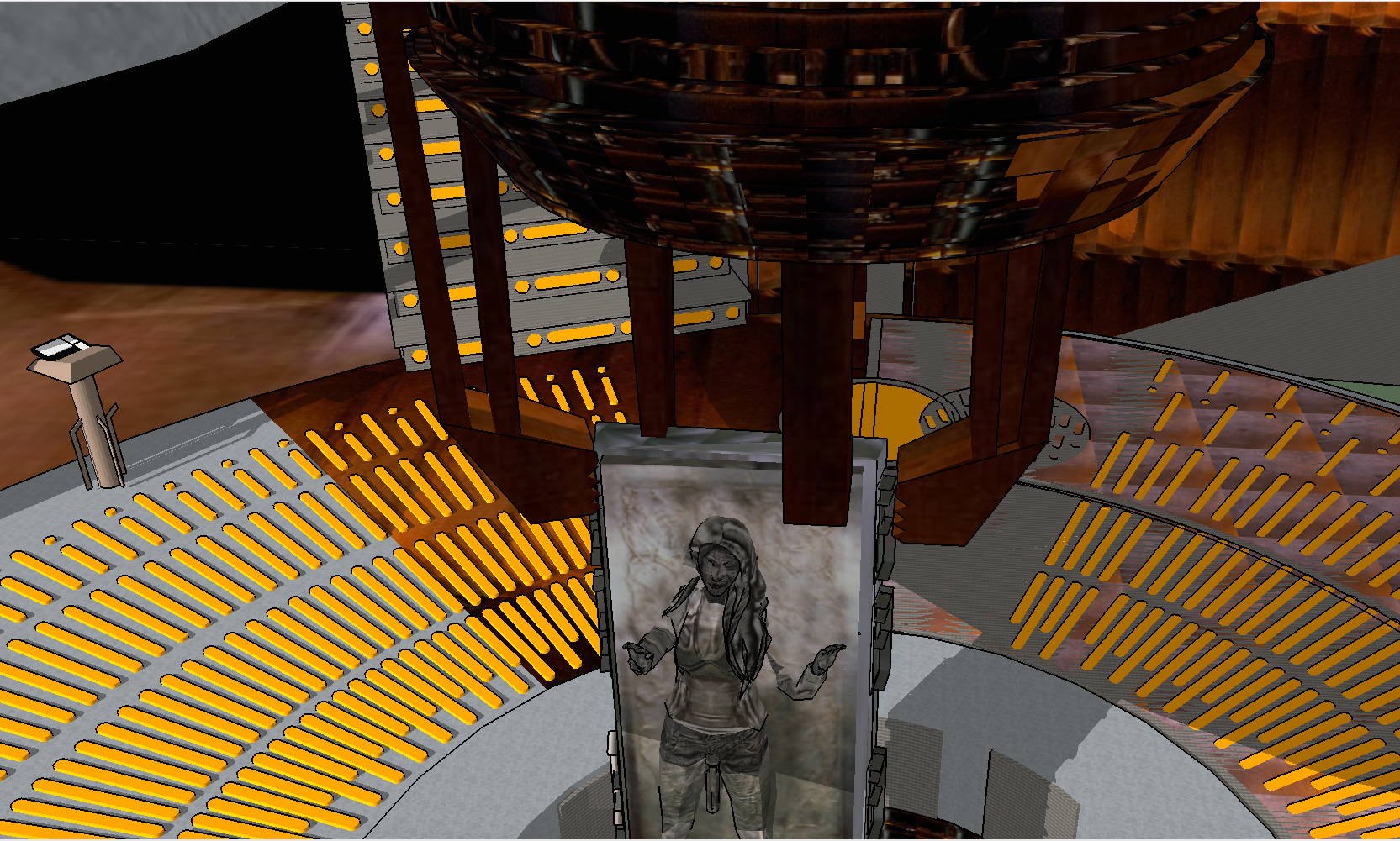 grace in tight jeans carbonite freezing chamber by Cloudartistmaster on ...