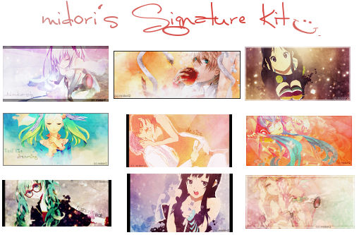 Midori's Signature Kit by midori-Anne on DeviantArt