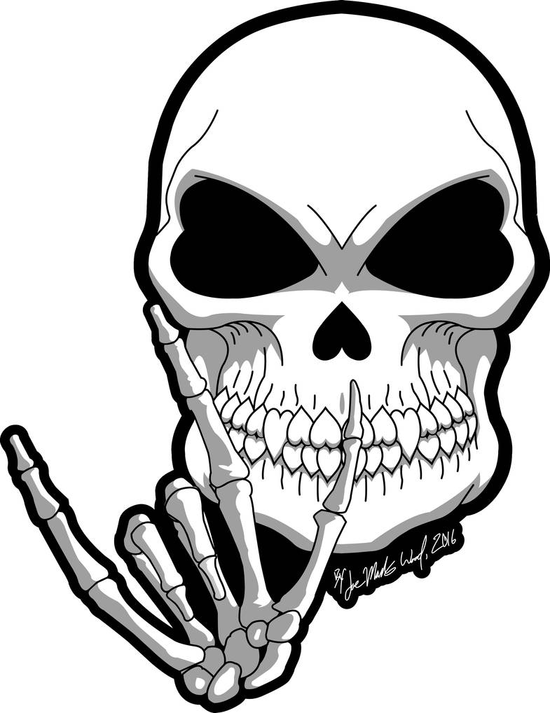 Deaf Skull s Hand Sign Language Mean I LOVE YOU By Joemanga On deaf-skull-s-hand-sign-language-mean-i-love-you-by-joemanga-on