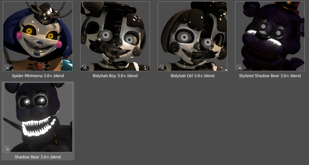 Random Blender Models Release by toxicvindicator on DeviantArt