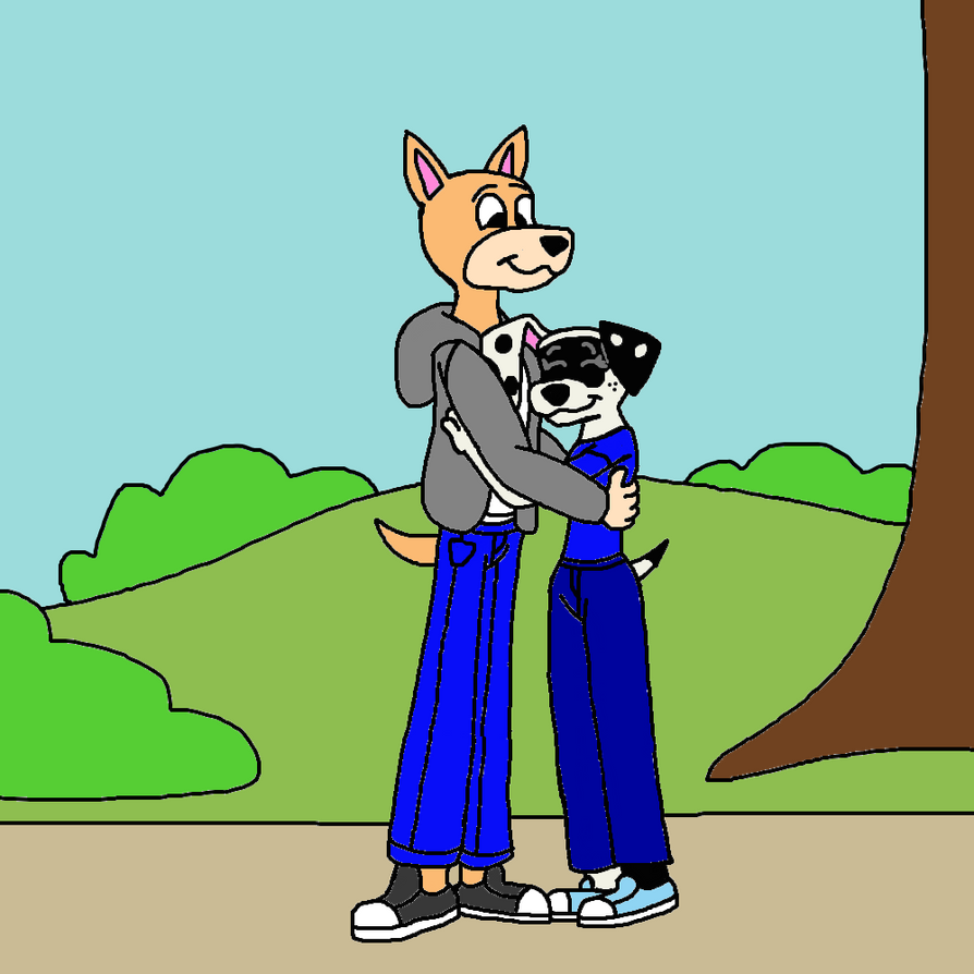 Dennis and Dizzie hugging each other by JarredDearly2021 on DeviantArt