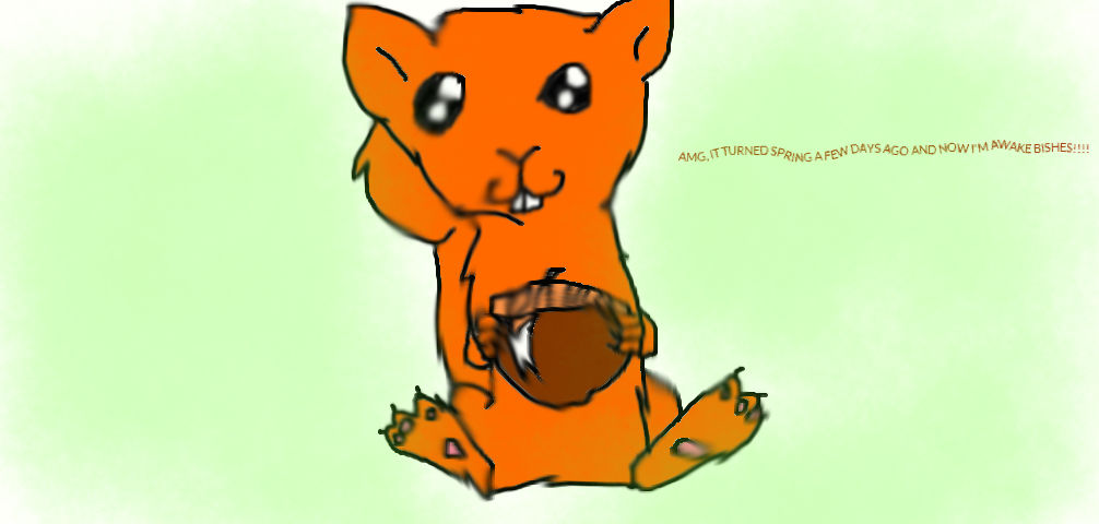 Random squirrel for Spring by JeffTheWarriorKiller on DeviantArt
