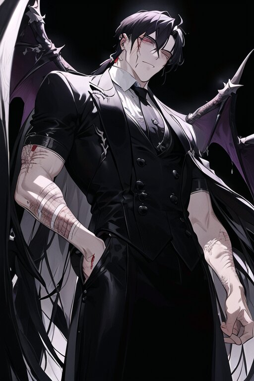 Anime Vampire Guy With Wings
