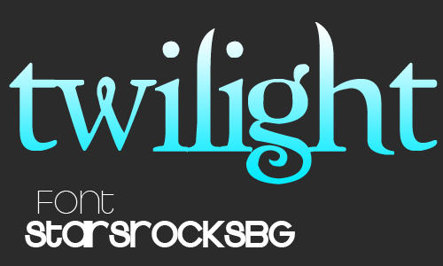Twilight Font by StarsRocksBG on DeviantArt