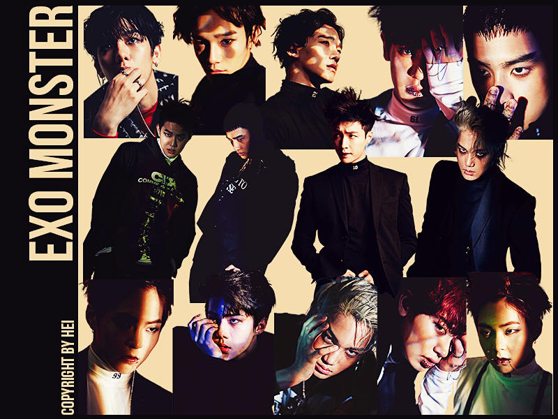 EXO Monster 14P png by hyukhee05 on DeviantArt