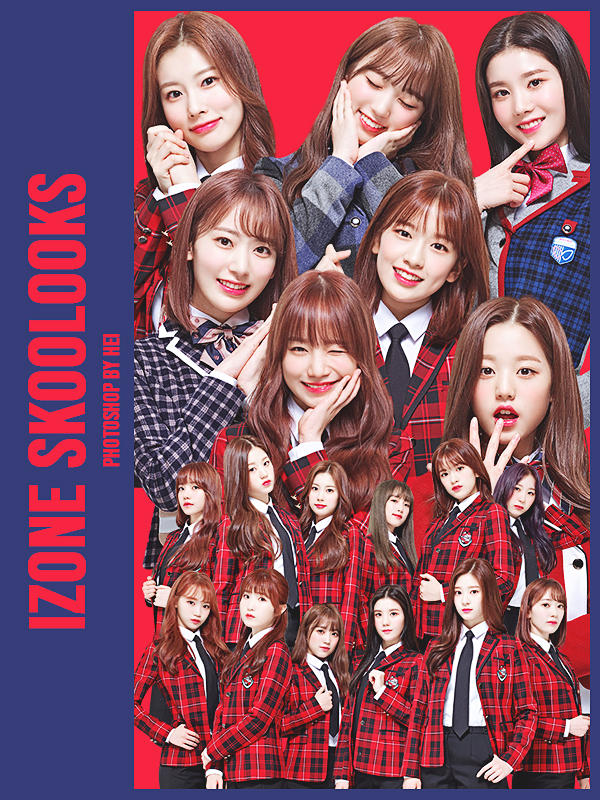 IZONE SKOOLOOKS 9P png by hyukhee05 on DeviantArt