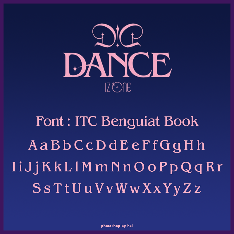 IZ*ONE D!D DANCE FONT by hyukhee05 on DeviantArt