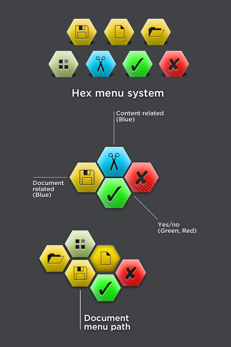 Hex menu buttons by alreadysalted on DeviantArt
