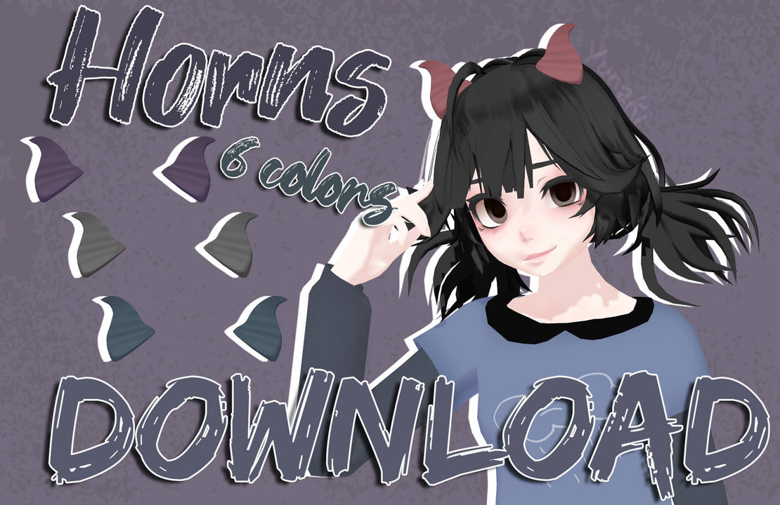 Horns DOWNLOAD by YunakiPix on DeviantArt