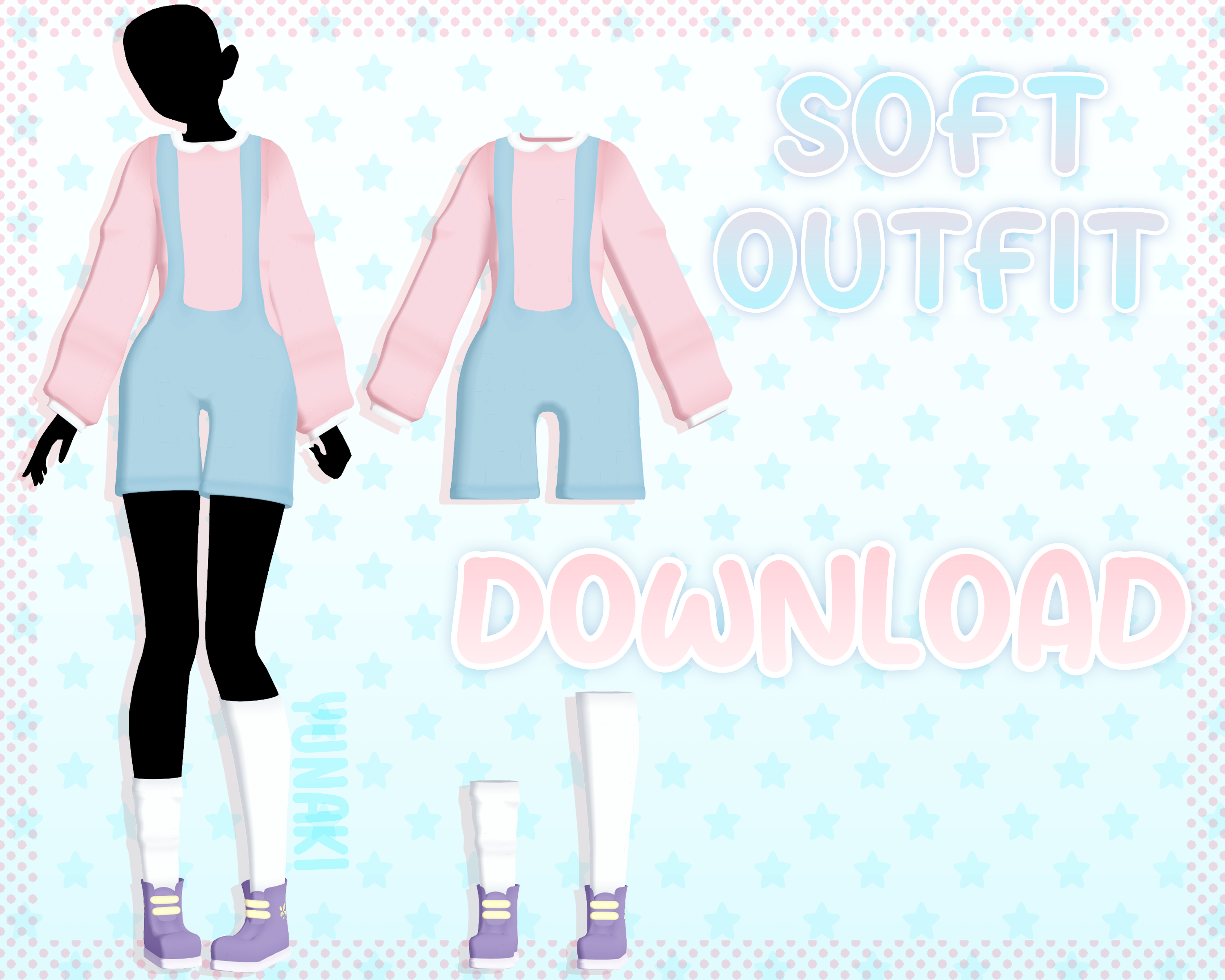 Soft Outfit DOWNLOAD by YunakiPix on DeviantArt