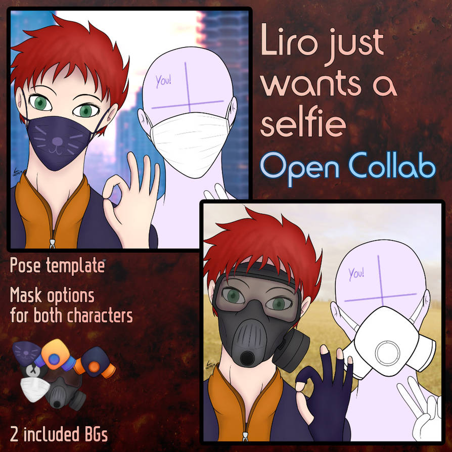 Liro just wants a selfie (Open Collab!) by lirodon on DeviantArt