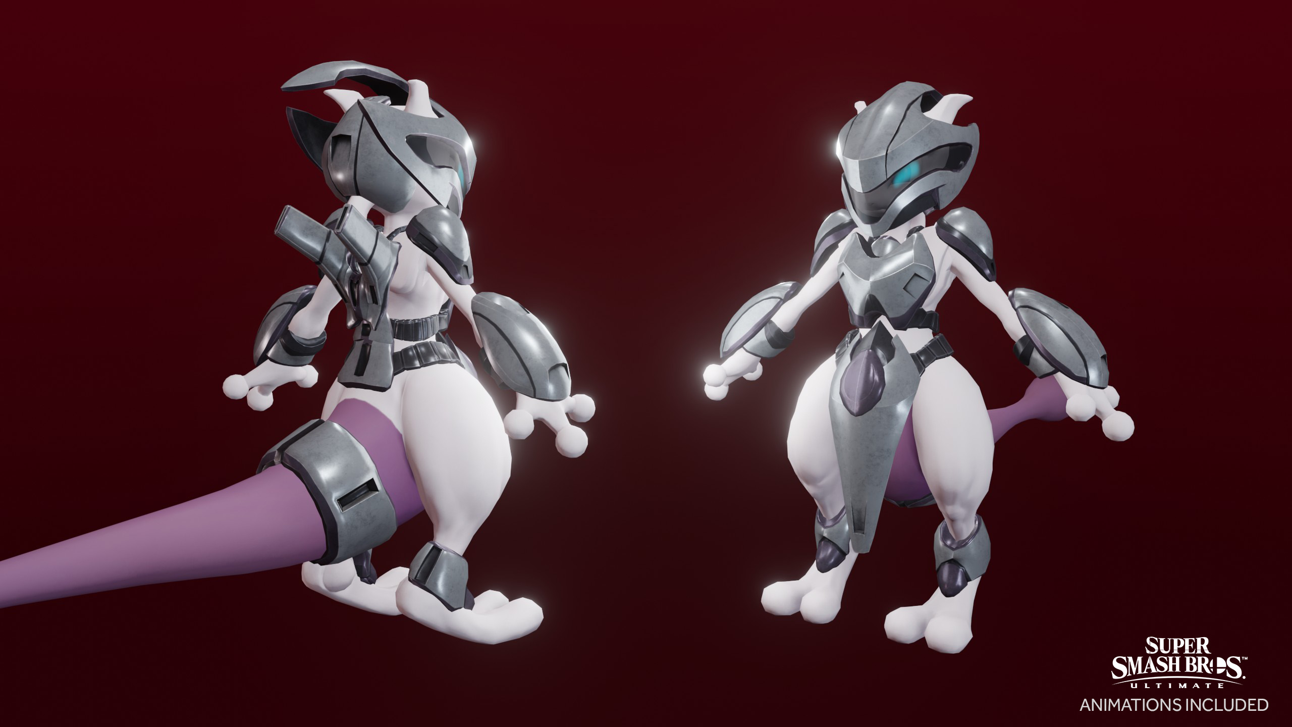 Super Smash Bros Ultimate - New Armored Mewtwo by Raregundy on DeviantArt