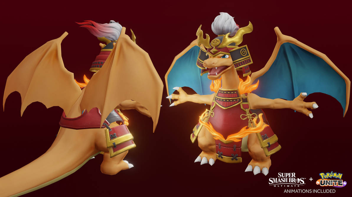 Super Smash Bros Ultimate - Samurai Charizard by Raregundy on DeviantArt