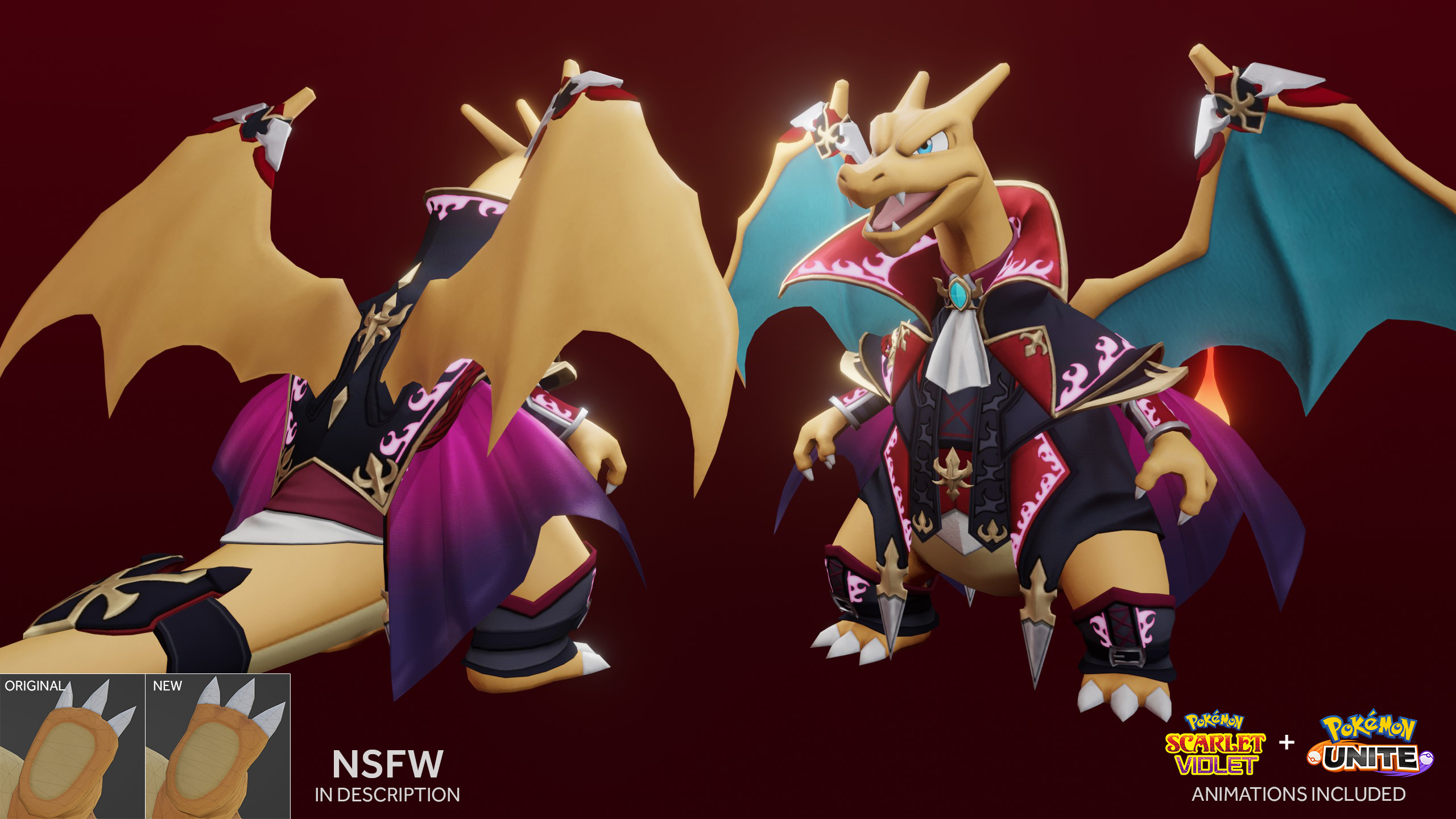 Pokemon S/V - Charizard + Dark Lord Holowear by Raregundy on DeviantArt