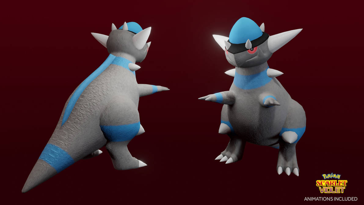 Pokemon S/V - Rampardos by Raregundy on DeviantArt