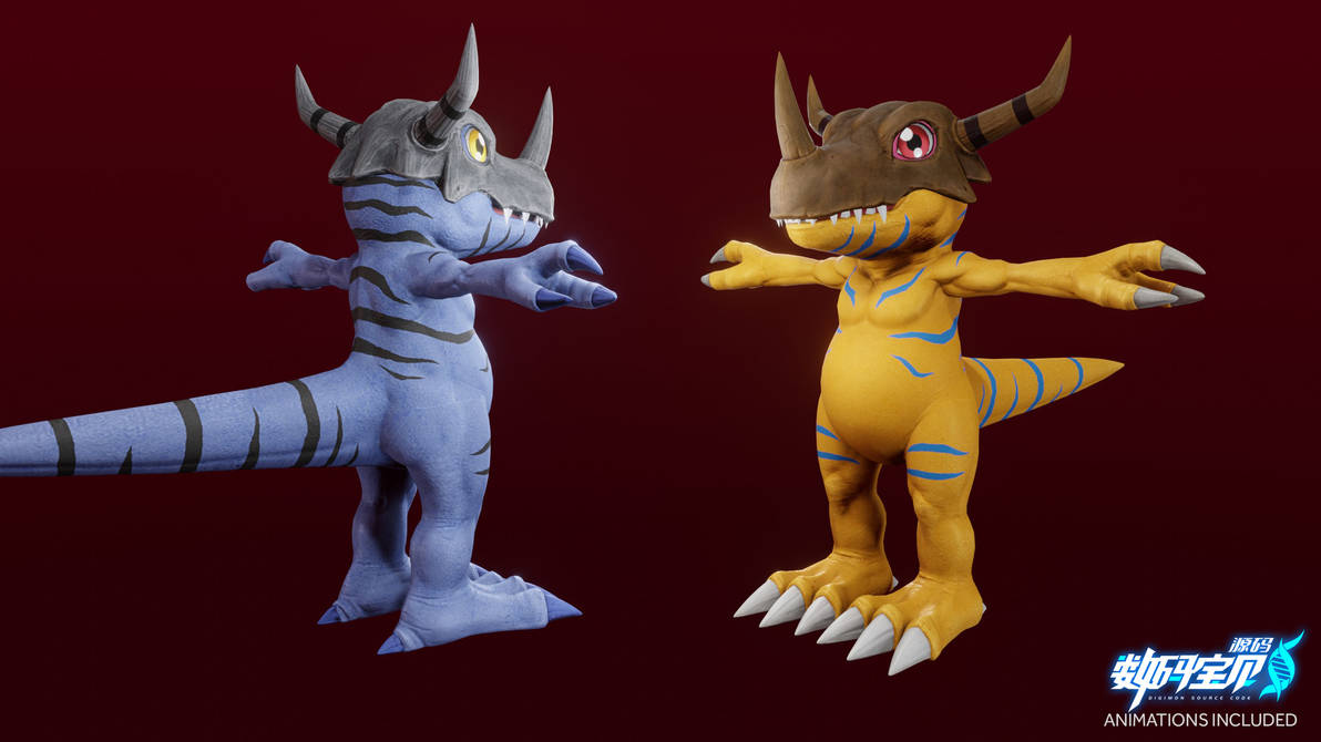 Digimon: Source Code - Greymon + Blue Greymon by Raregundy on DeviantArt