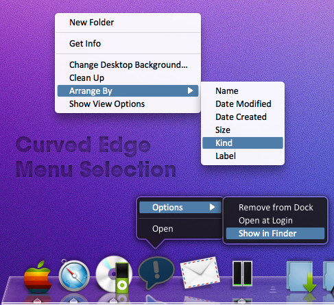 Curved Edge Menu Selection by theBassment on DeviantArt