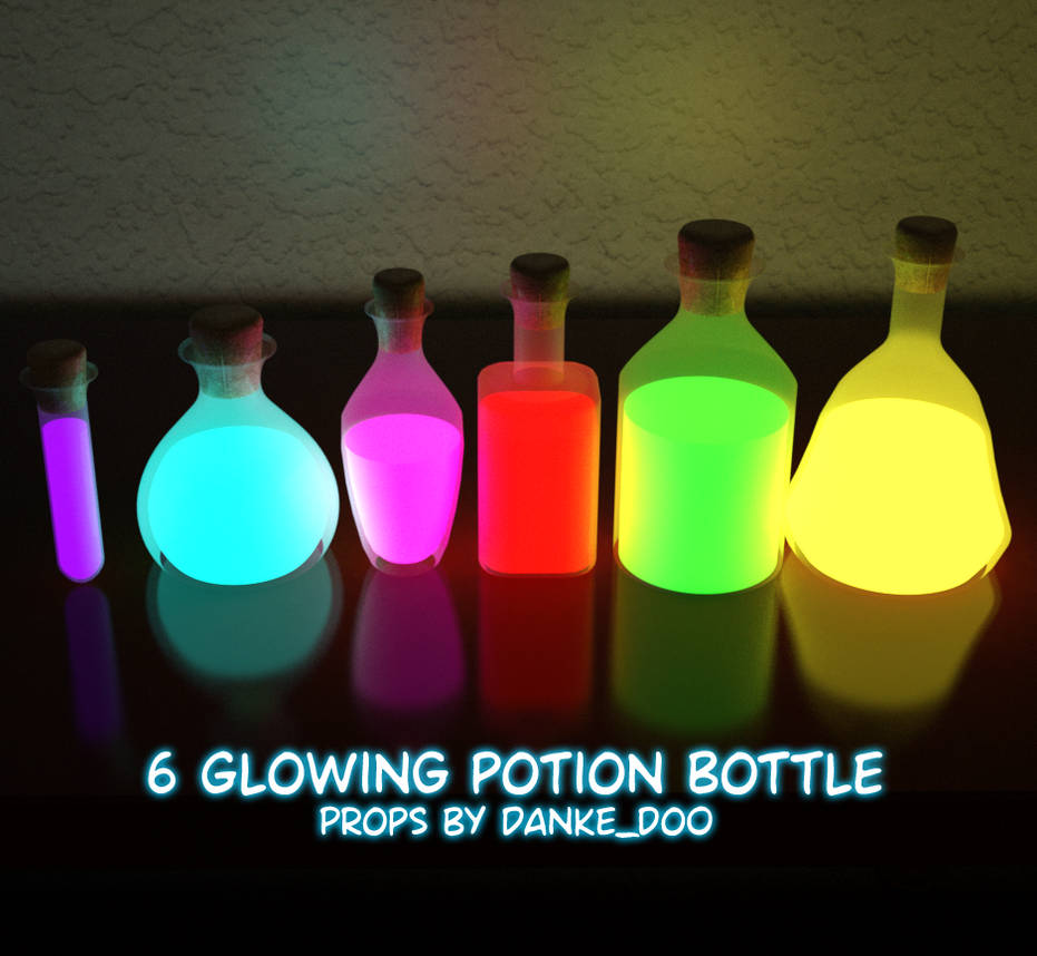 6 Glow Potion Props For Daz3d By Dankedoo On Deviantart