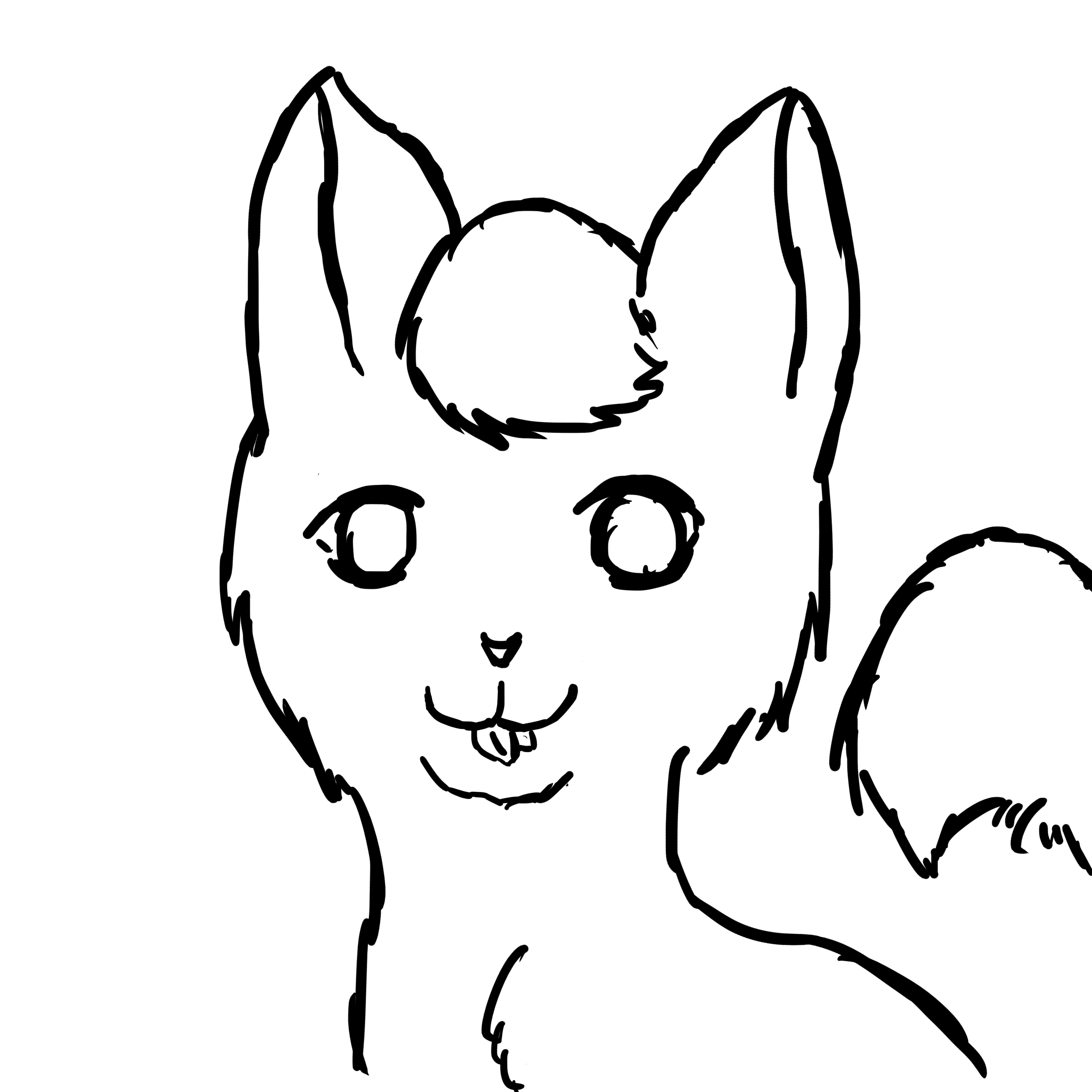 Cloverkit Line art by Merciful-Mercs on DeviantArt