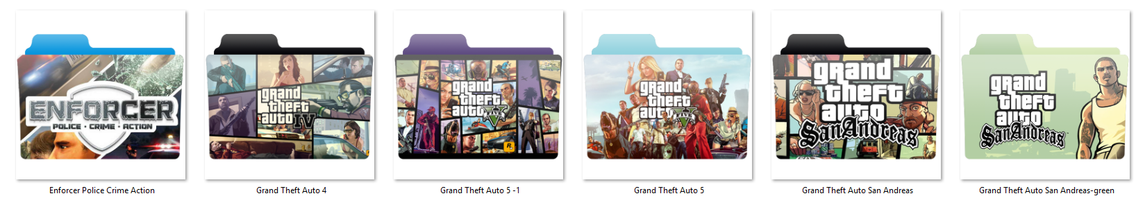 Action Game Folder Icon Pack v1.00 by mtbboyvt on DeviantArt