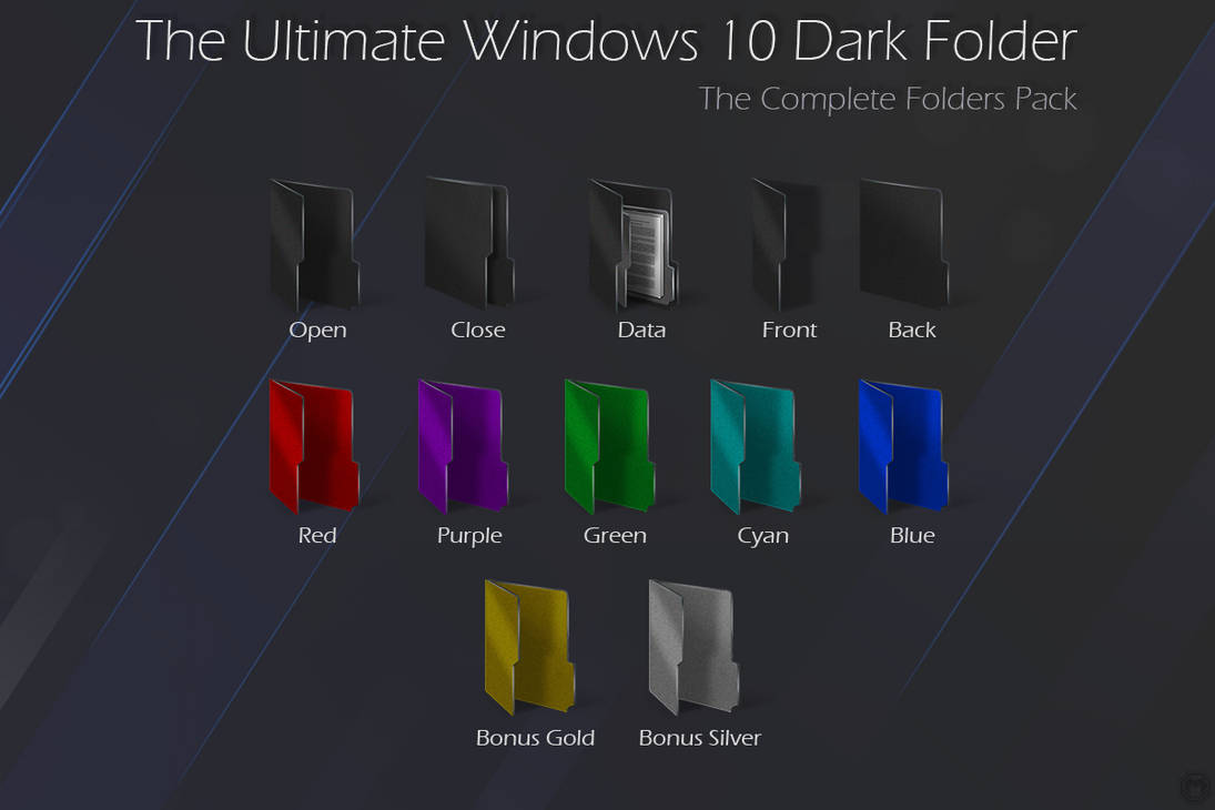 THE ULTIMATE WINDOWS 10 DARK FOLDERS The Complete by Mounir210 on ...