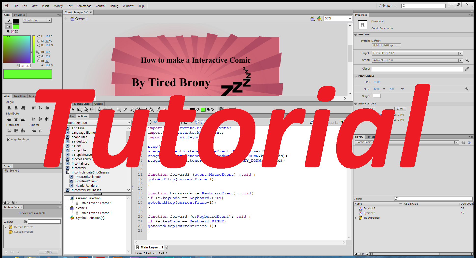 Tutorial: Interactive Comic by TiredBrony on DeviantArt