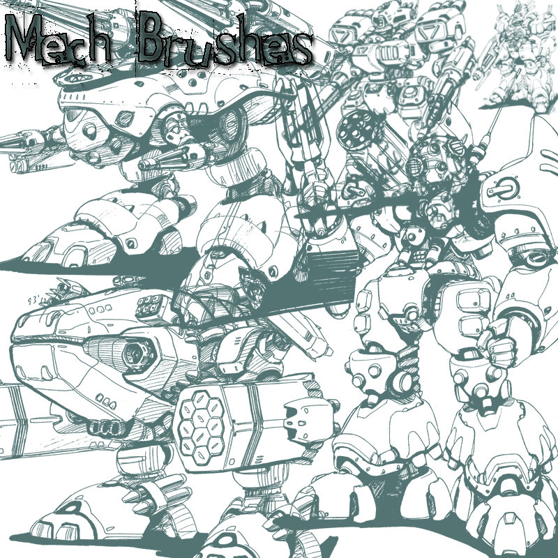 Mech Brushes by Chip-Break on DeviantArt