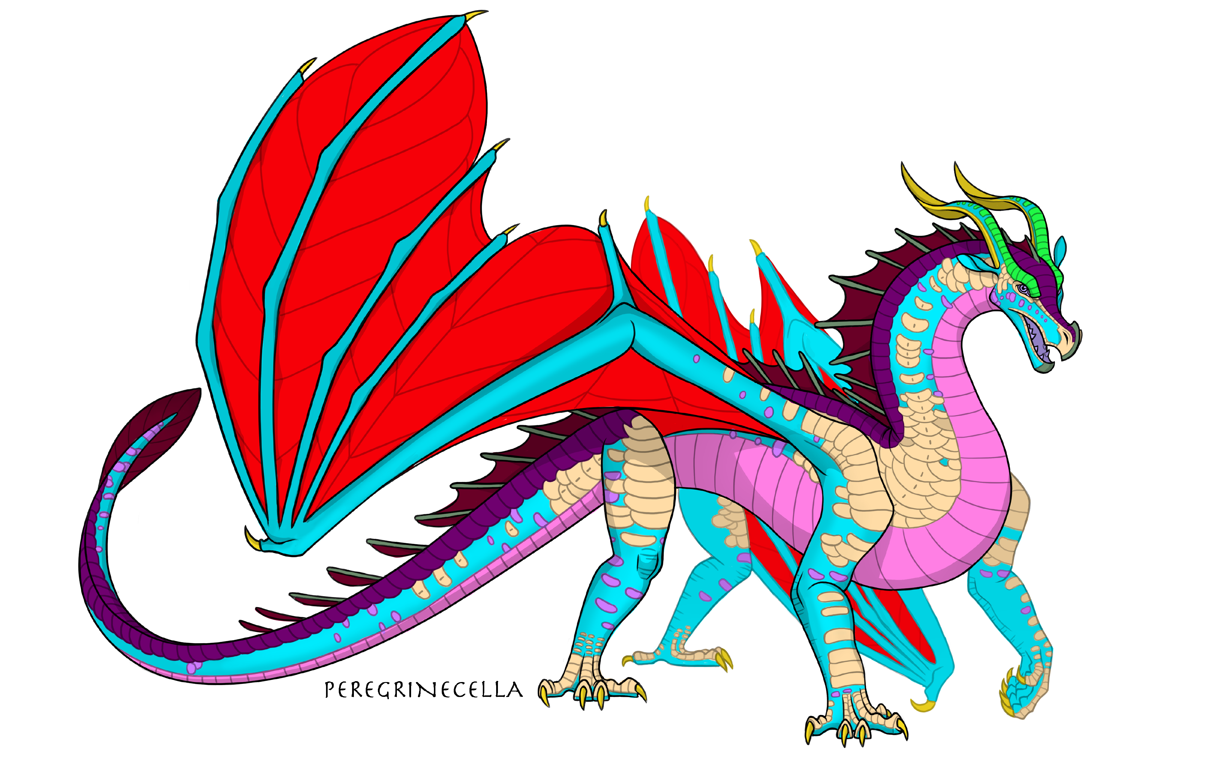 Leafwing base (color coded) by AM-AKA-Storm on DeviantArt