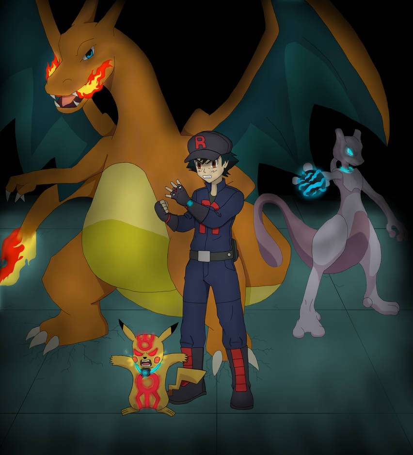 Pokemon Rocket Ash by M4JDealer on DeviantArt