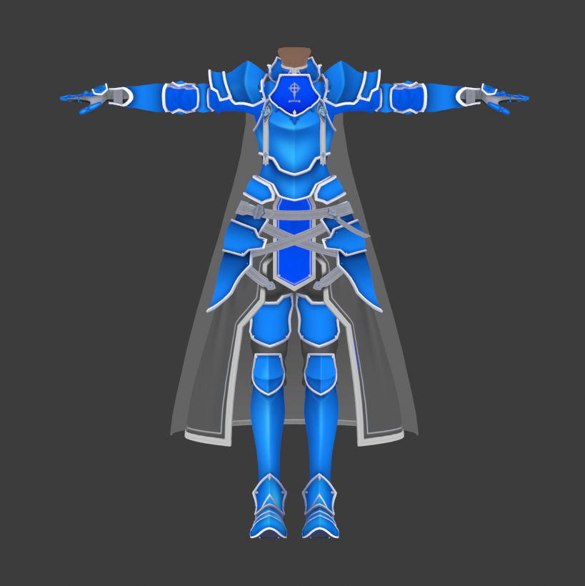 SAOAL - Male Armor of the Confidant by SwordArtOnlineVRC on DeviantArt