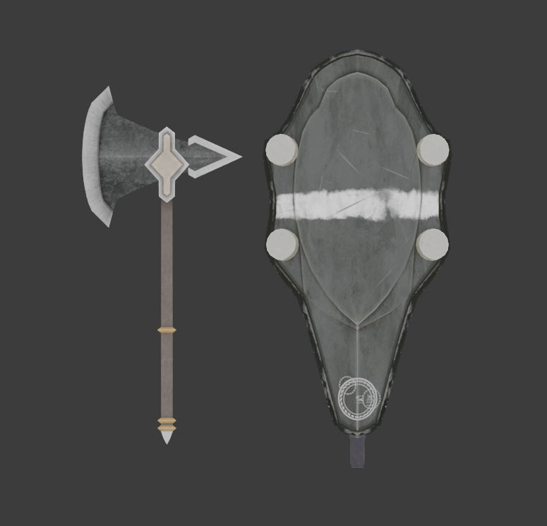SAOAL Rogu - Axe and Shield by SwordArtOnlineVRC on DeviantArt