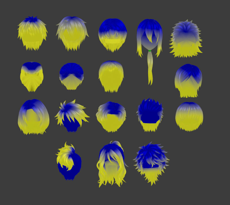 SAOFB - Male Hair by SwordArtOnlineVRC on DeviantArt