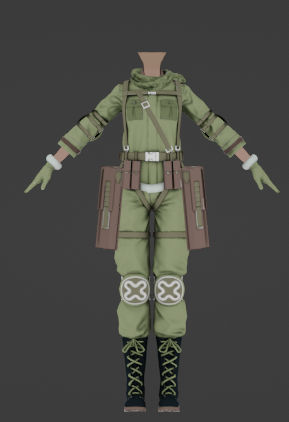 SAOFD Llenn - Green Desert Battlewear by SinonVRC on DeviantArt