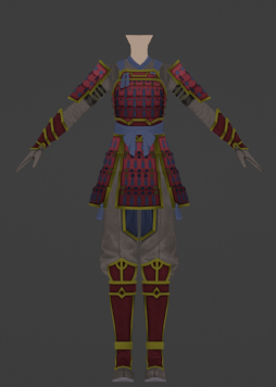 SAOFD - Vermillion Samurai Armor by SwordArtOnlineVRC on DeviantArt