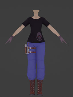 SAOFD - Fatal Bullet Emblem Clothes (Female) by SwordArtOnlineVRC on ...