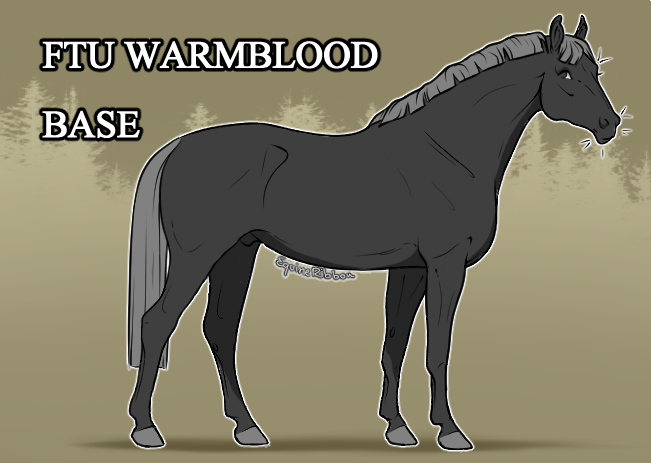 FTU Warmblood Base by EquineRibbon on DeviantArt