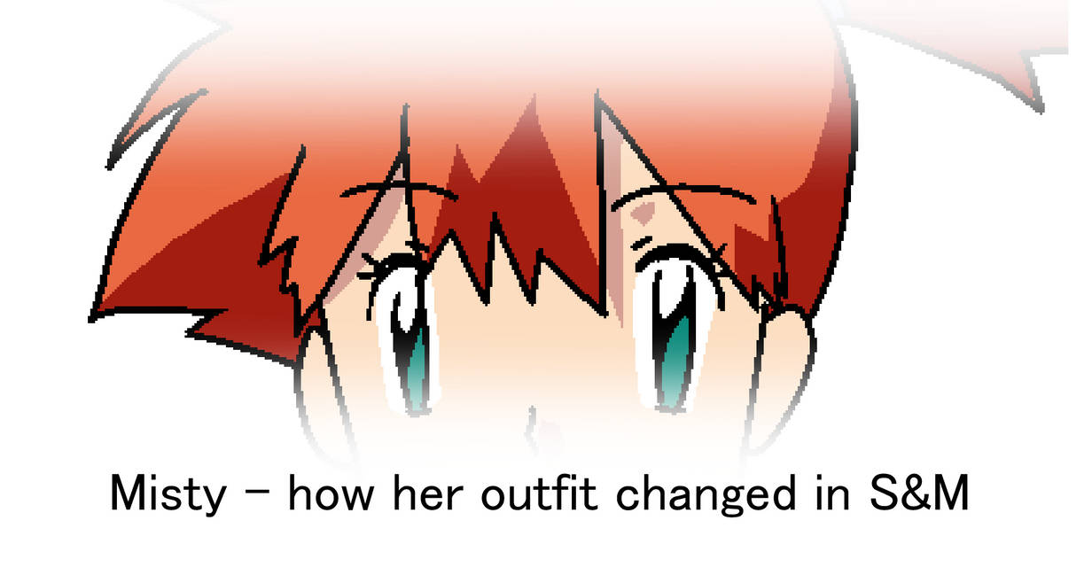 Misty's outfit - how it changed from the OS by CrystalClair on DeviantArt
