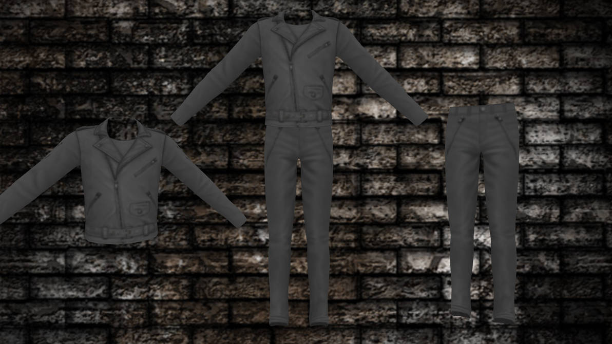 Male Leather Jacket and Pant Set DL by ninjapirate10194 on DeviantArt