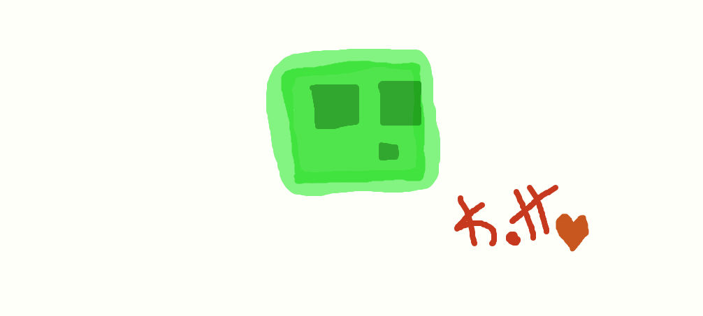 Slime (another Minecraft doodle) by eyelessZomp1re on DeviantArt