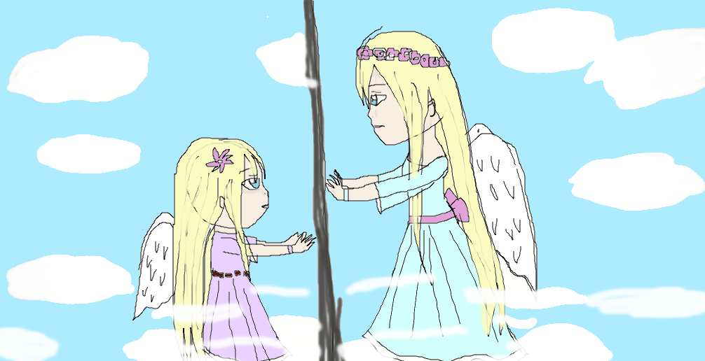 Angel Reflection by MariHeartArt on DeviantArt