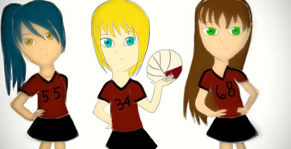Volleyball team by MariHeartArt on DeviantArt