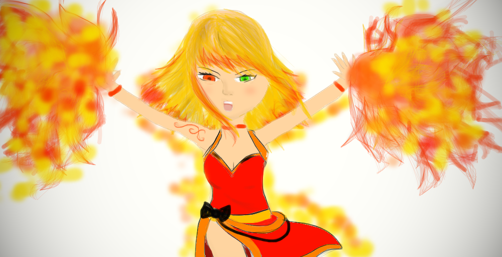 Girl on Fire 2 by MariHeartArt on DeviantArt