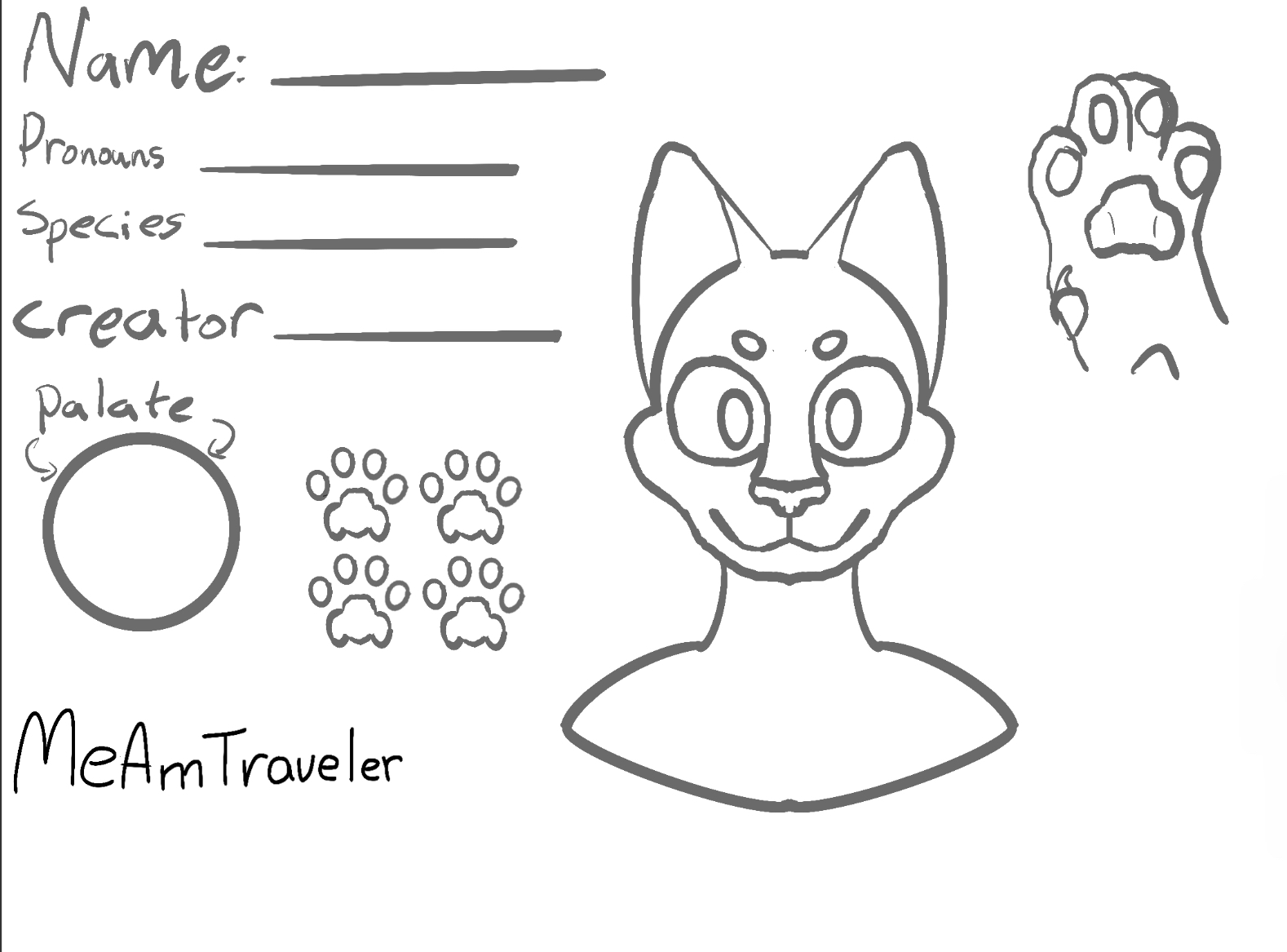 F2U Feline Fursona Reference Base by MEAMTRAVELER on DeviantArt