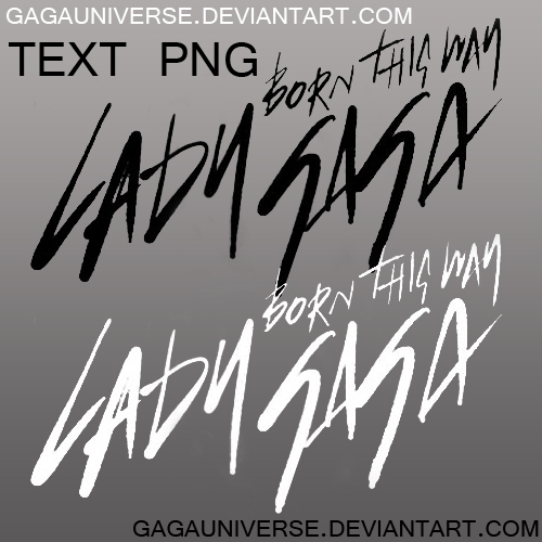 Lady Gaga Born This Way Font