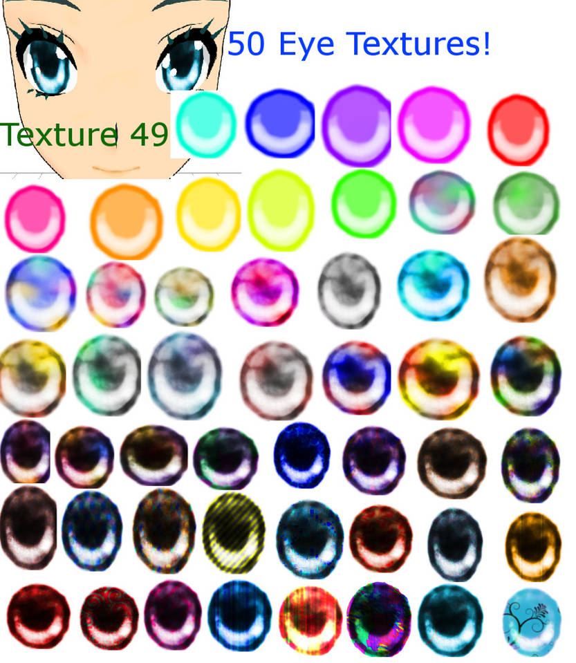 50 eye textures for MMD by glaceon23 on DeviantArt