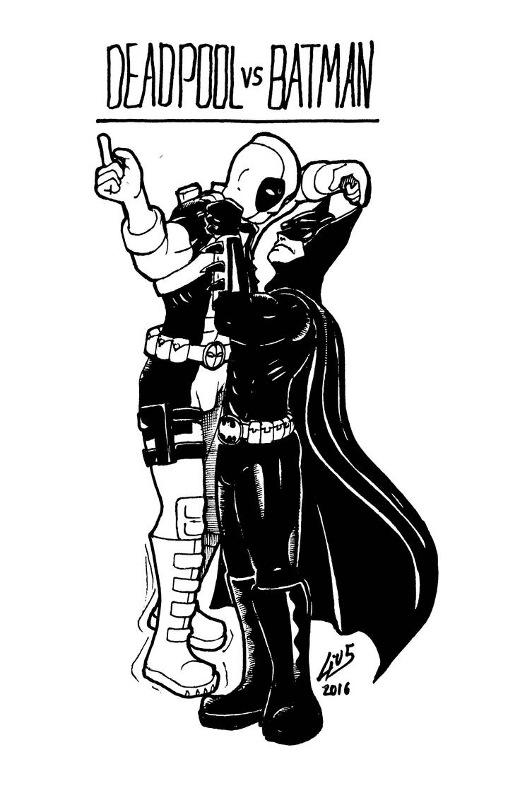 Deadpool vs Batman by 4u5 on DeviantArt