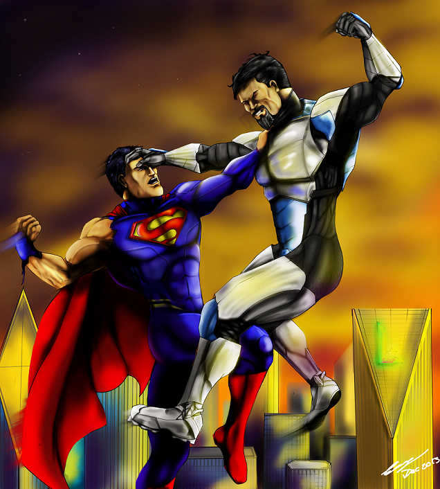 Superman vs zod by supercomicman on DeviantArt