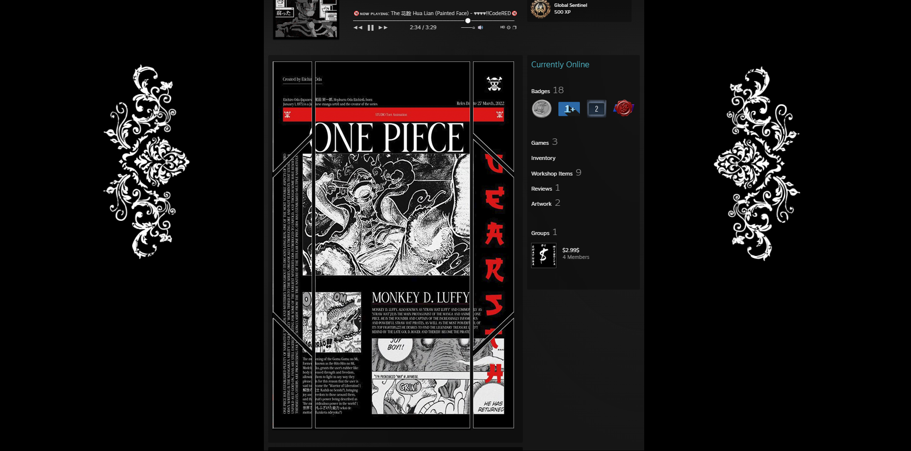 Steam Artwork - (One Piece) by Str0w0 on DeviantArt