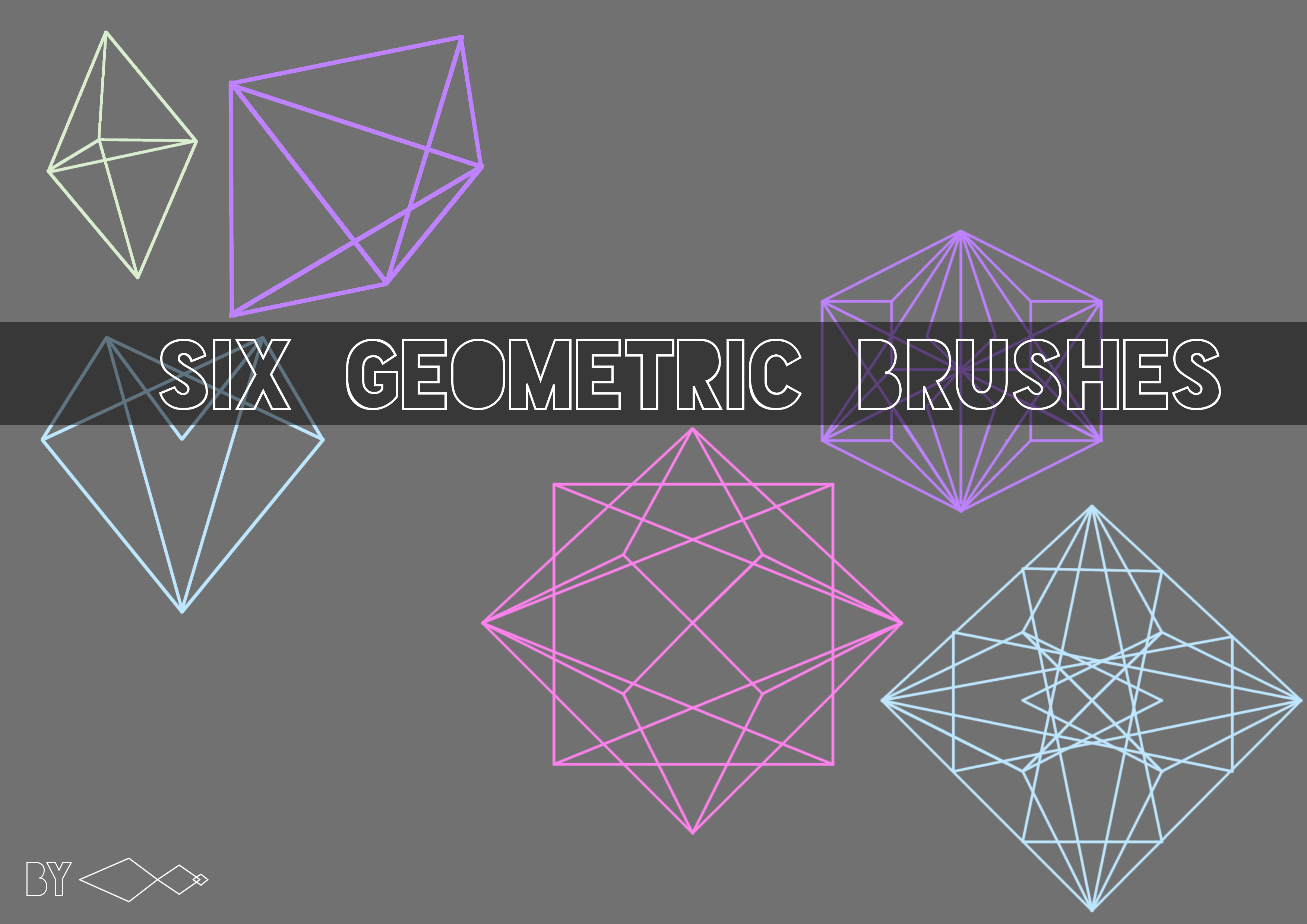 Six Geometric Brushes For Gimp by 00ANT on DeviantArt
