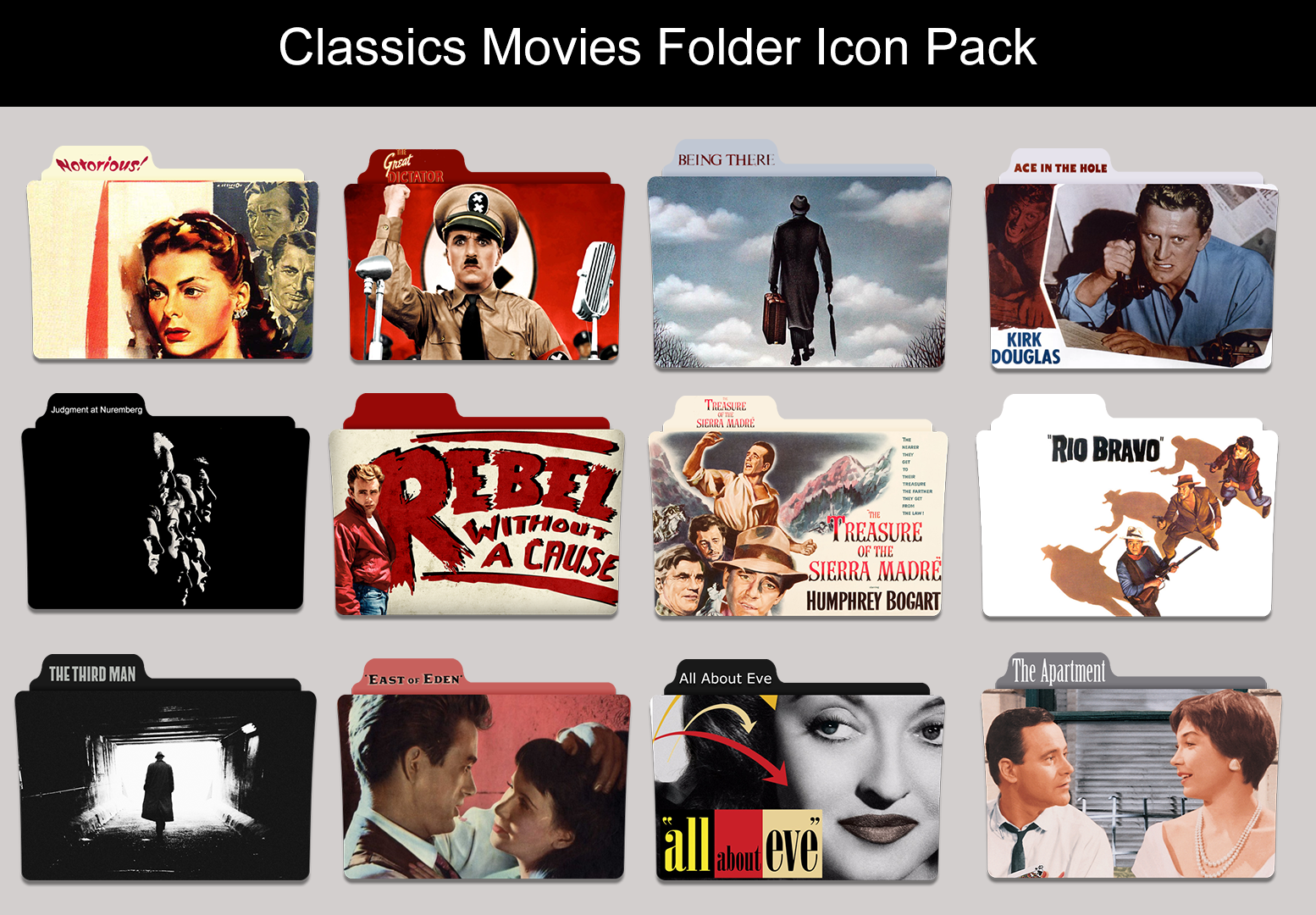 Classics Movies Folder Icon Pack by americangods1 on DeviantArt